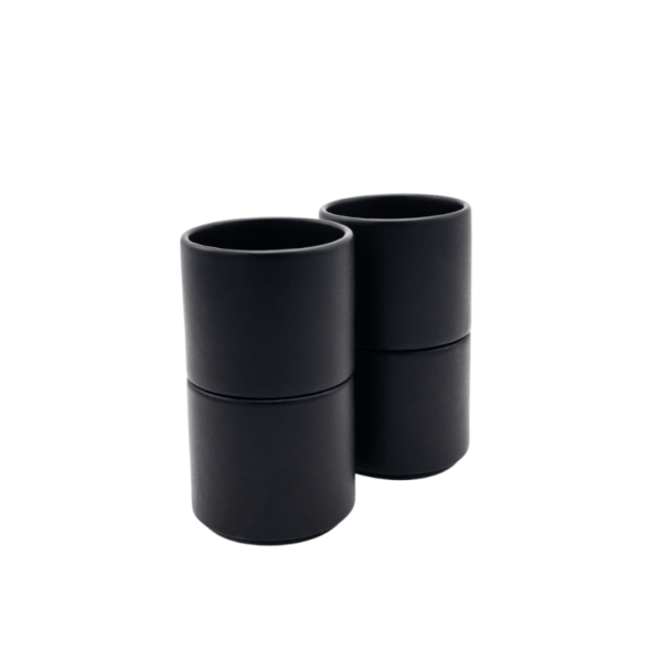 Espresso Cups (4) American Modern Matte Black | Liberty Tabletop