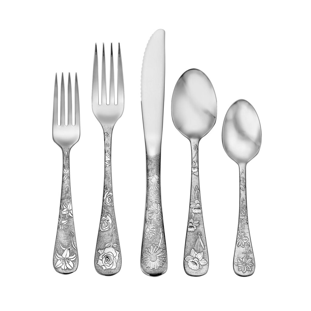 American Garden | Liberty Tabletop Floral Silverware Made in the USA