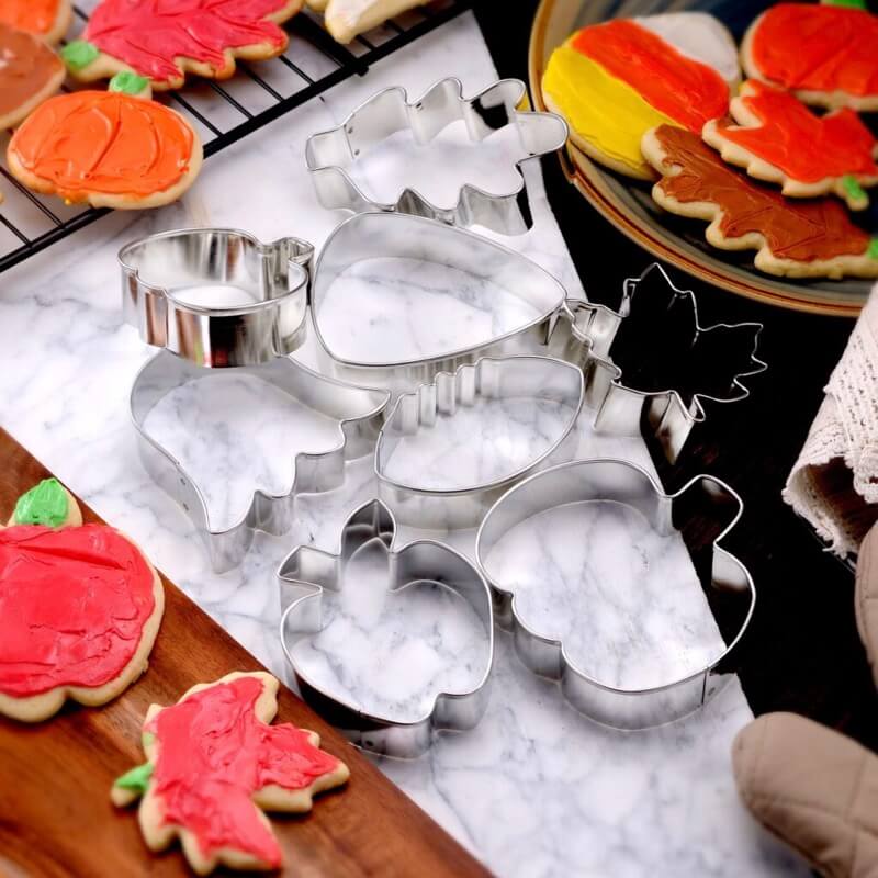 Fall Cookie Cutters Set of 8 | Liberty Tabletop - Made in USA Cookie ...